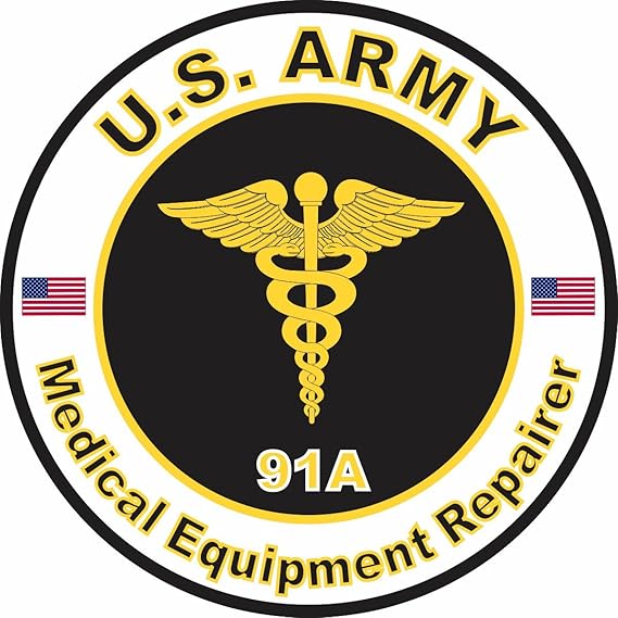 Amazon.com: US Army MOS 91A Medical Equipment Repairer 5.5 Inch Decal ...