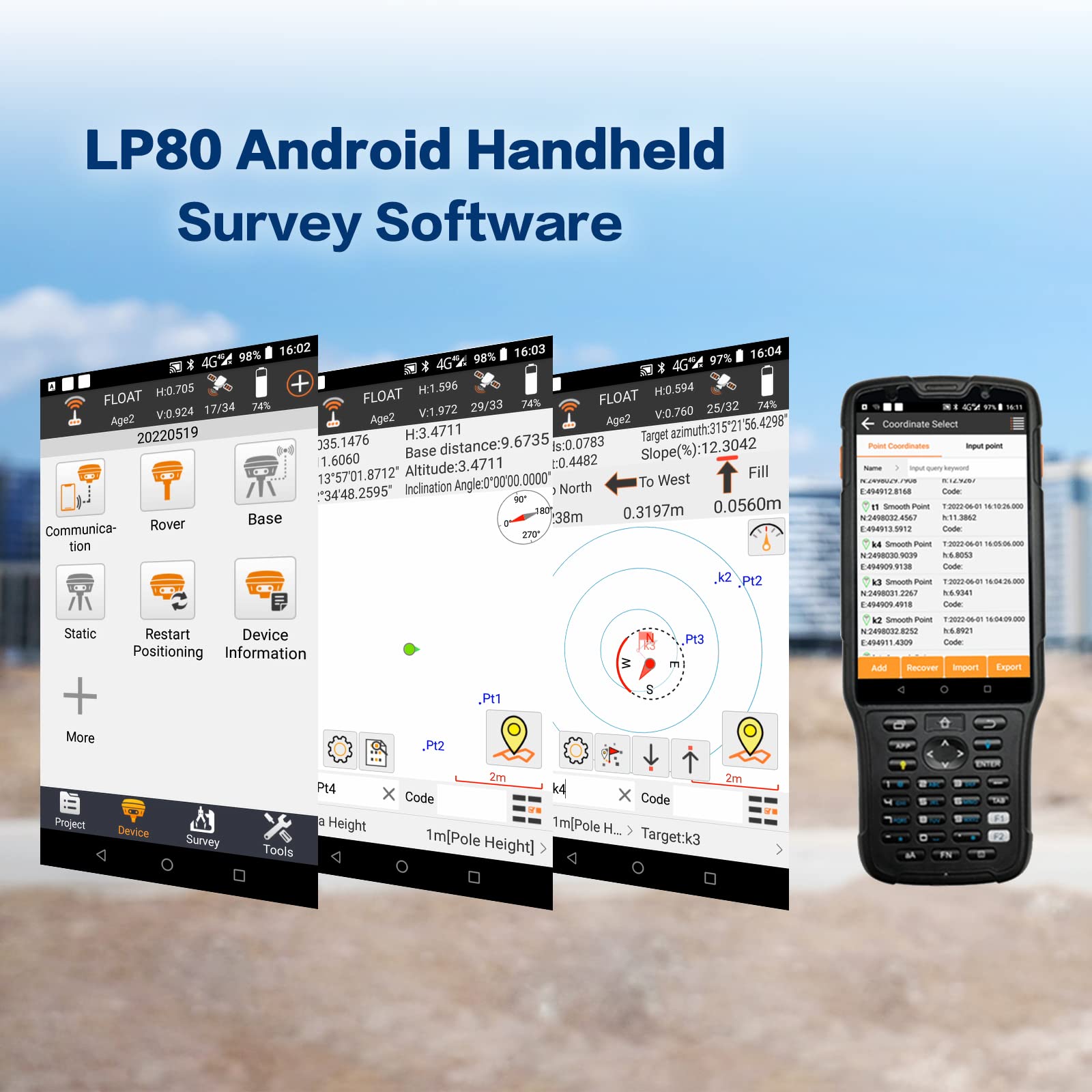 Mua R26 V1 Rover GNSS Surveying Rover with LP80 collector R26 RTK ...