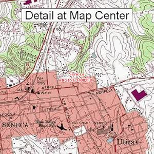Amazon.com : USGS Topographic Quadrangle Map - Seneca, South Carolina ...