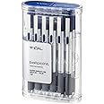 Amazon.com: Tul BP3 Bolígrafo, Retractable, Plata Barril, Blue Ink ...