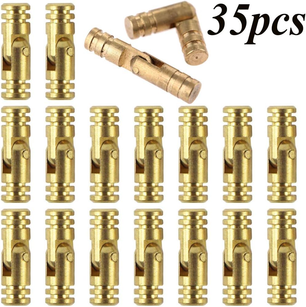 BETOY Mini-Scharniere, verdeckte Scharniere, 0,98 x 0,48 cm, Kupfer ...