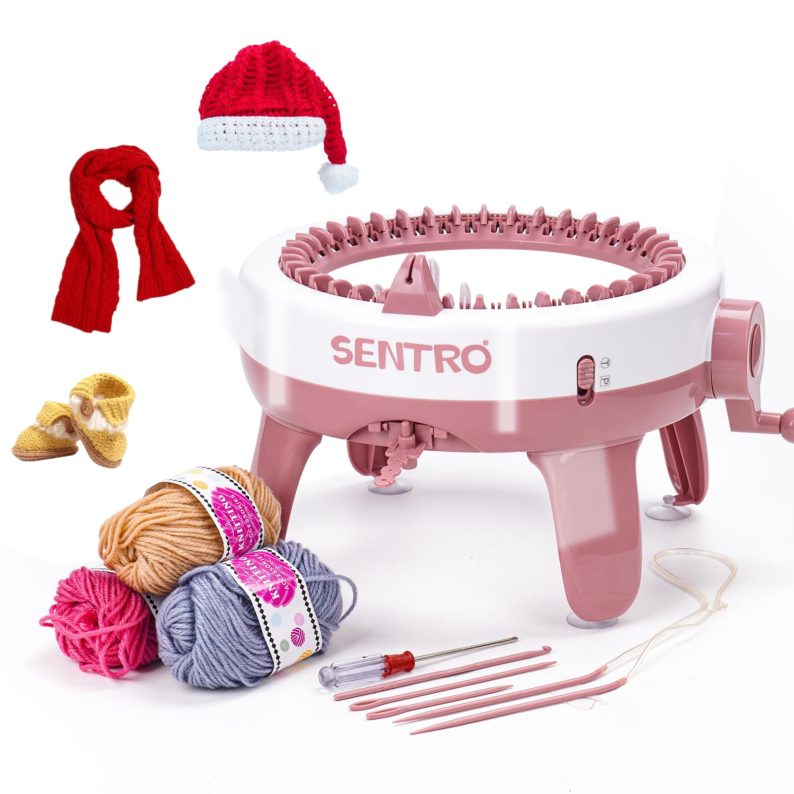 YIMORIA SENTRO Knitting Machine, Rotary Adult Smart 22 Needles Knitting ...