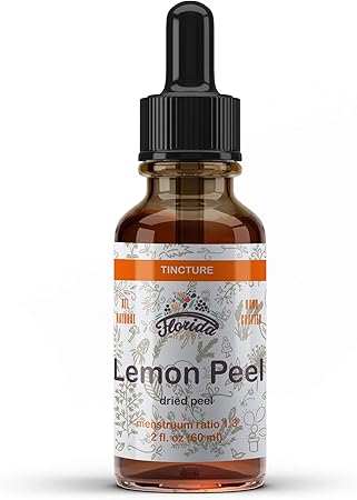 Amazon.com: Lemon Peel Liquid Extract, Organic Lemon Peel (Citrus x ...