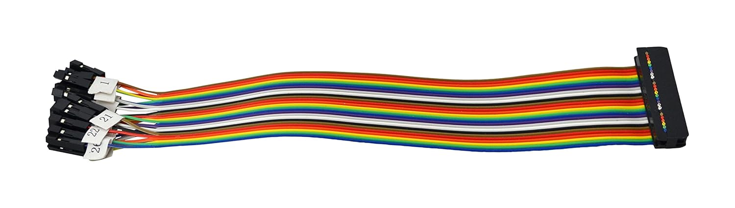 BUD Industries BC-32675 Male Multi Connector/IDC Colored Ribbon, 26-Pin ...