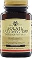 Amazon.com: Solgar – Folate (as Metafolin) 800 mcg, 100 Tablets: Health & Personal Care