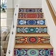 Amazon.com: funlife 14Pcs Peel and Stick Contact Paper Stair Stickers ...