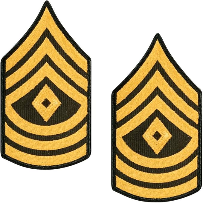 Amazon.com: Army First Sergeant Stripes E-8 Sew on Rank: Clothing