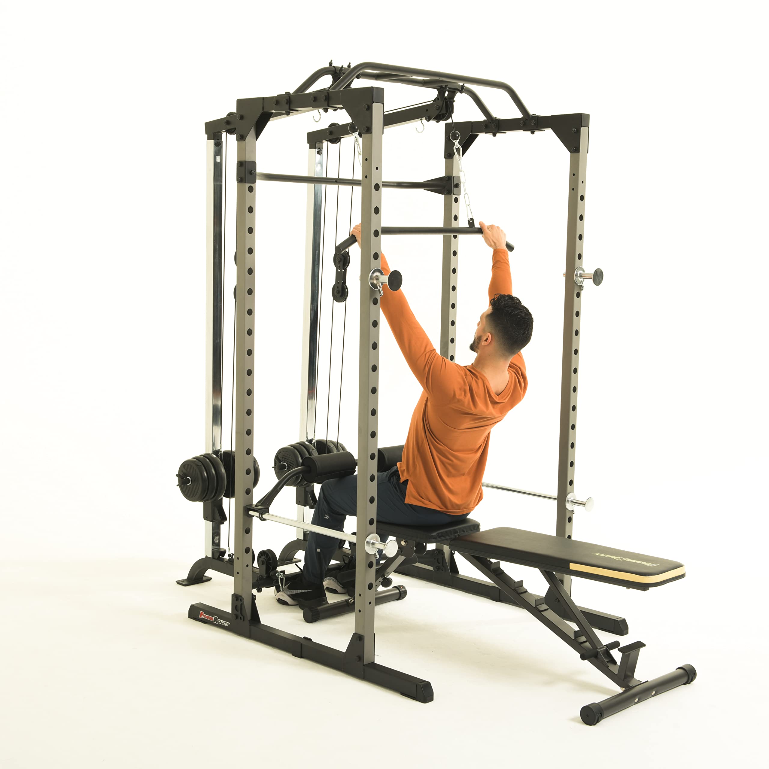 Mua Fitness Reality Squat Rack Power Cage | Optional LAT Pulldown & Leg ...