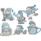 Amazon.com: Design Works Crafts Christmas Puppies Counted Cross Stitch ...