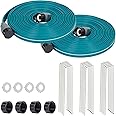 Amazon.com : LINEX Sprinkler Soaker Hose 25 ft 2 pack for Garden Lawn ...