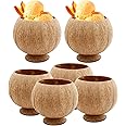 Amazon.com: LIDSCURA 6 Pcs Natural Coconut Shell Cups, Hawaiian Theme ...