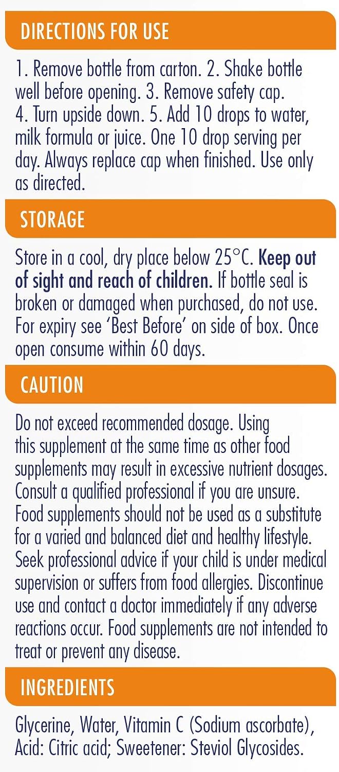 ActiKid Vitamin C Drops 100mg per 1ml – 15ml for Infants and Children ...