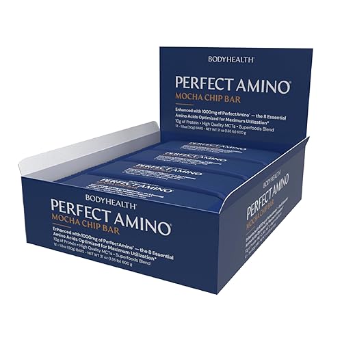 BodyHealth PerfectAmino Bar Protein Energy Snack with 10g of Protein ...