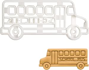 Amazon.com: School Bus cookie cutter, 1 piece - Bakerlogy: Home & Kitchen