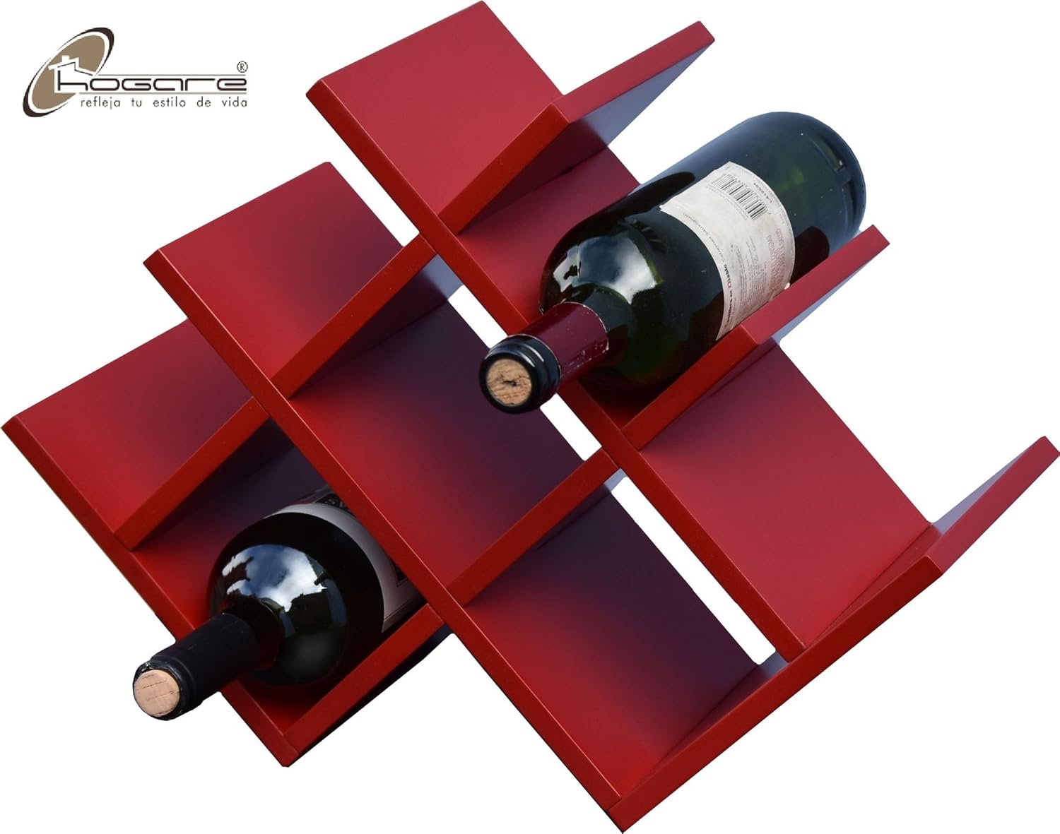 Hogare Cava Porta Botellas De Madera Minimalista: Amazon.com.mx: Hogar ...