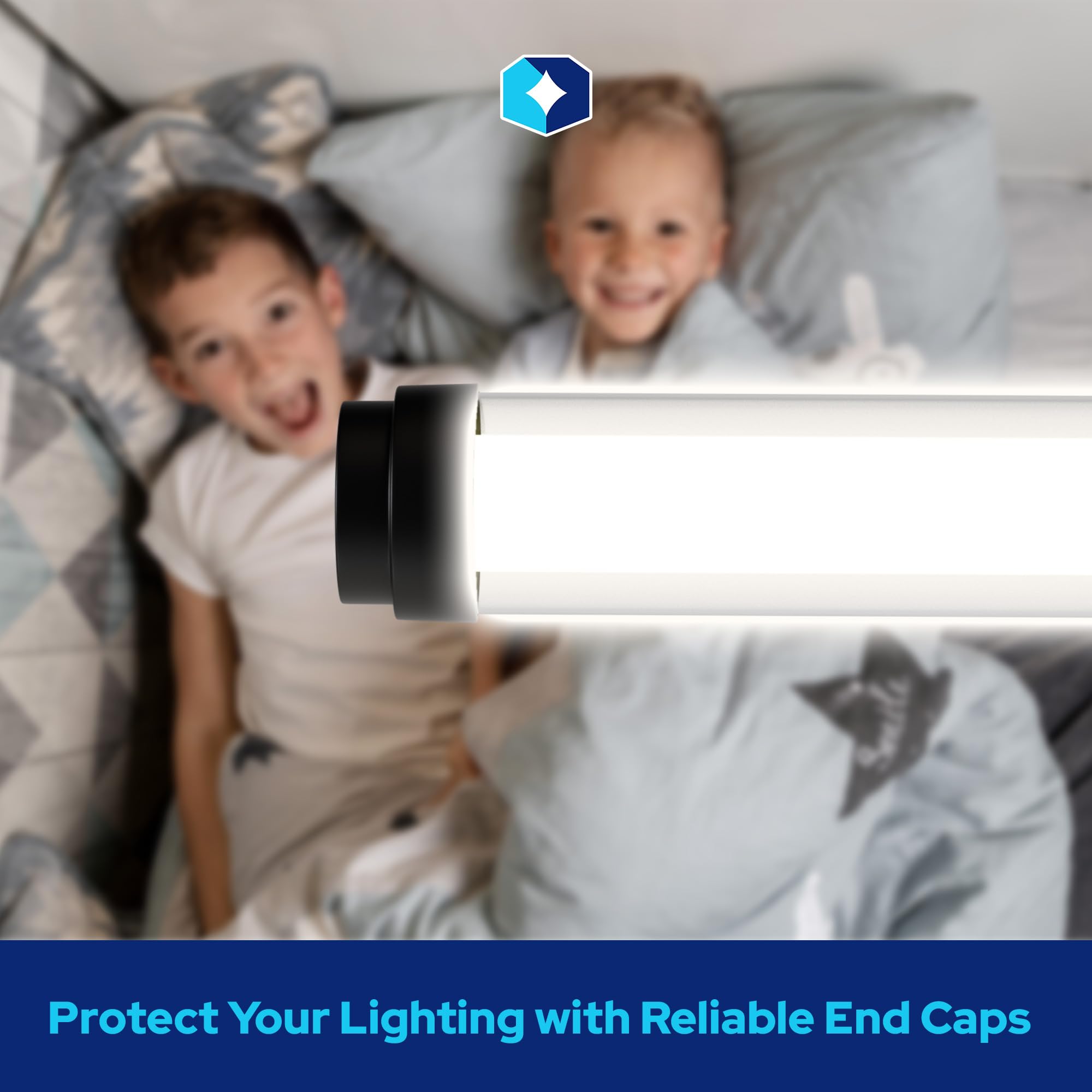 KastLite End Caps For T5 Tube Guards, Black, 10-Pack | Plastic ...