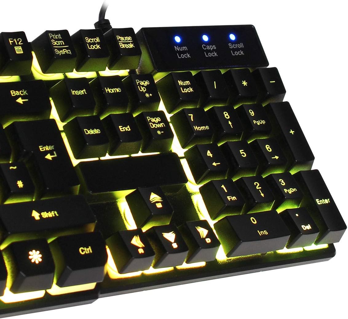 I-CHOOSE LIMITED Builder Wired RGB Gaming Computer USB PC Keyboard CiT ...