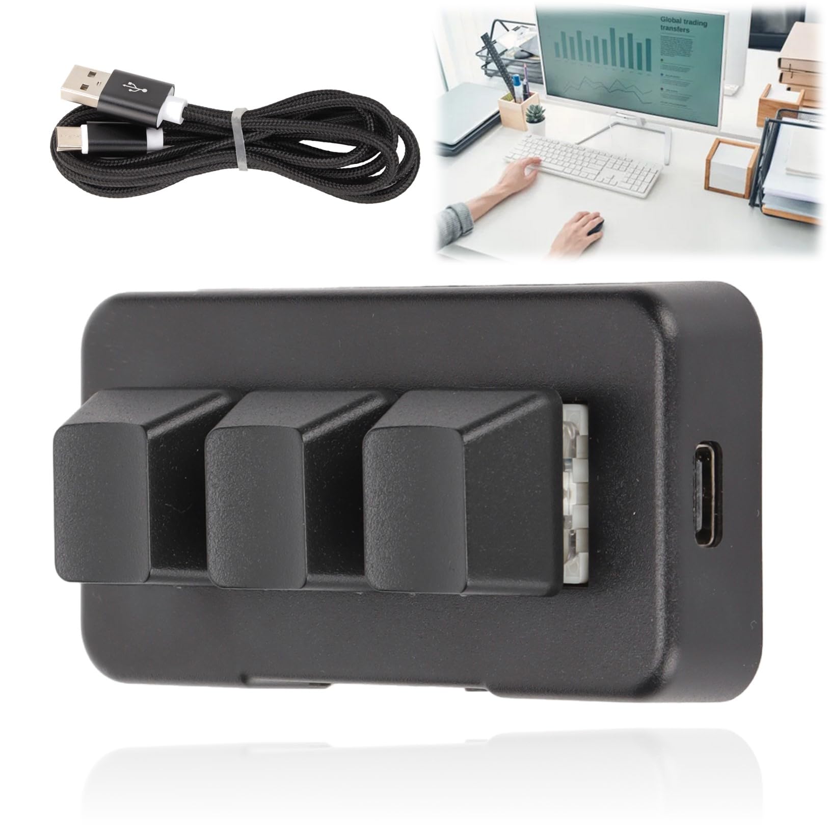 Mua KUIDAMOS 3 Key Macropad 3 tasten tastatur RGB Backlit Programmable ...