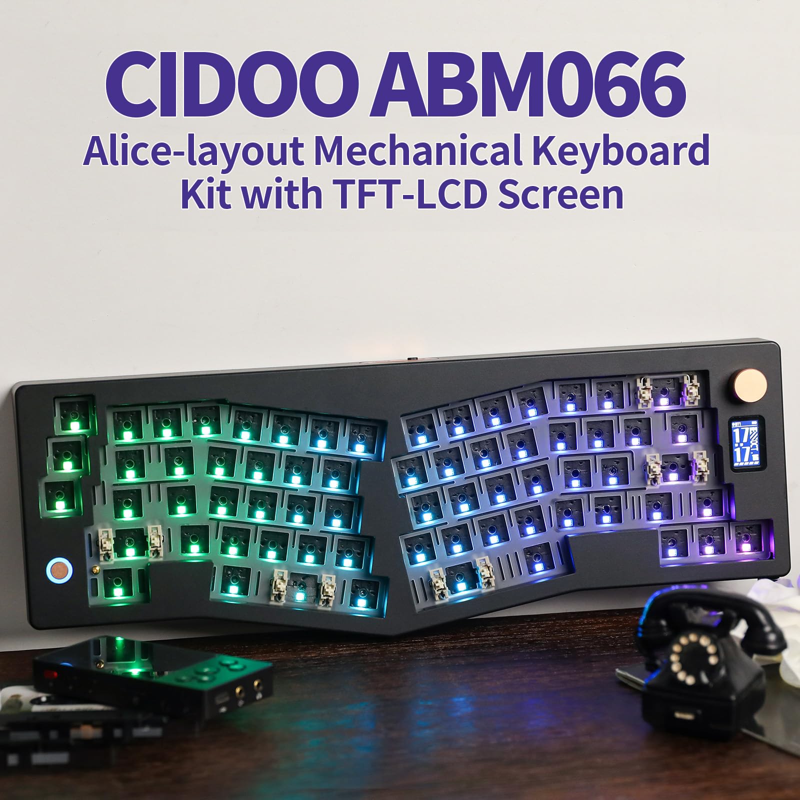 Mua CIDOO ABM066 Alice-layout VIA-programmable Barebones Kit with TFT ...