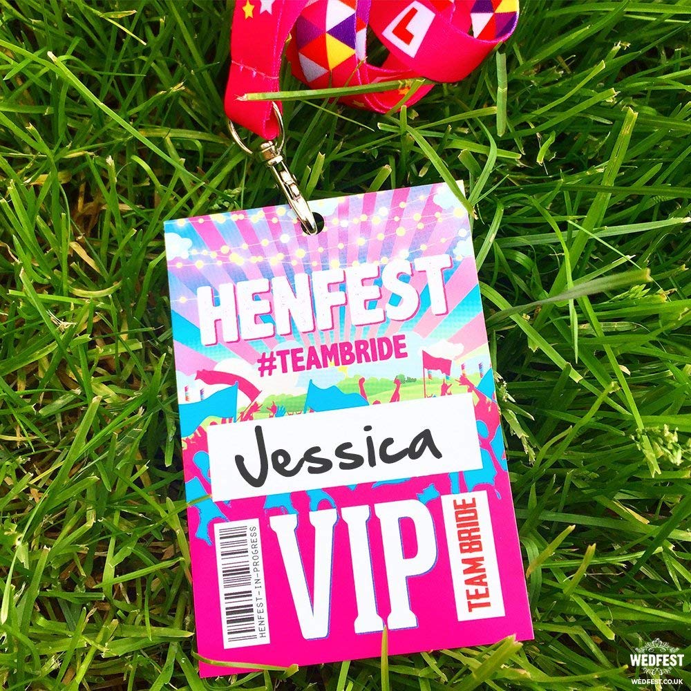 HENFEST Hen Party Lanyard VIP Pass Hen Bachelorette Party Lanyards 