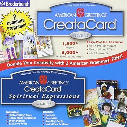 Amazon.com: American Greetings CreataCard Silver 7 & Spirtual ...