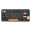 YUNZII CK75 Wireless Hot Swappable Mechanical Keyboard, Transparent ...
