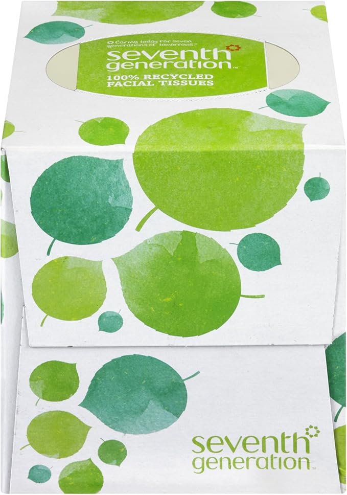 Facial Tissues 2-Ply Sheets Seventh Generation Facial Tissue 175-Count ...