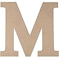 Amazon.com: Juvale Wooden Letter M for Crafts and Wall Decor (12 in)