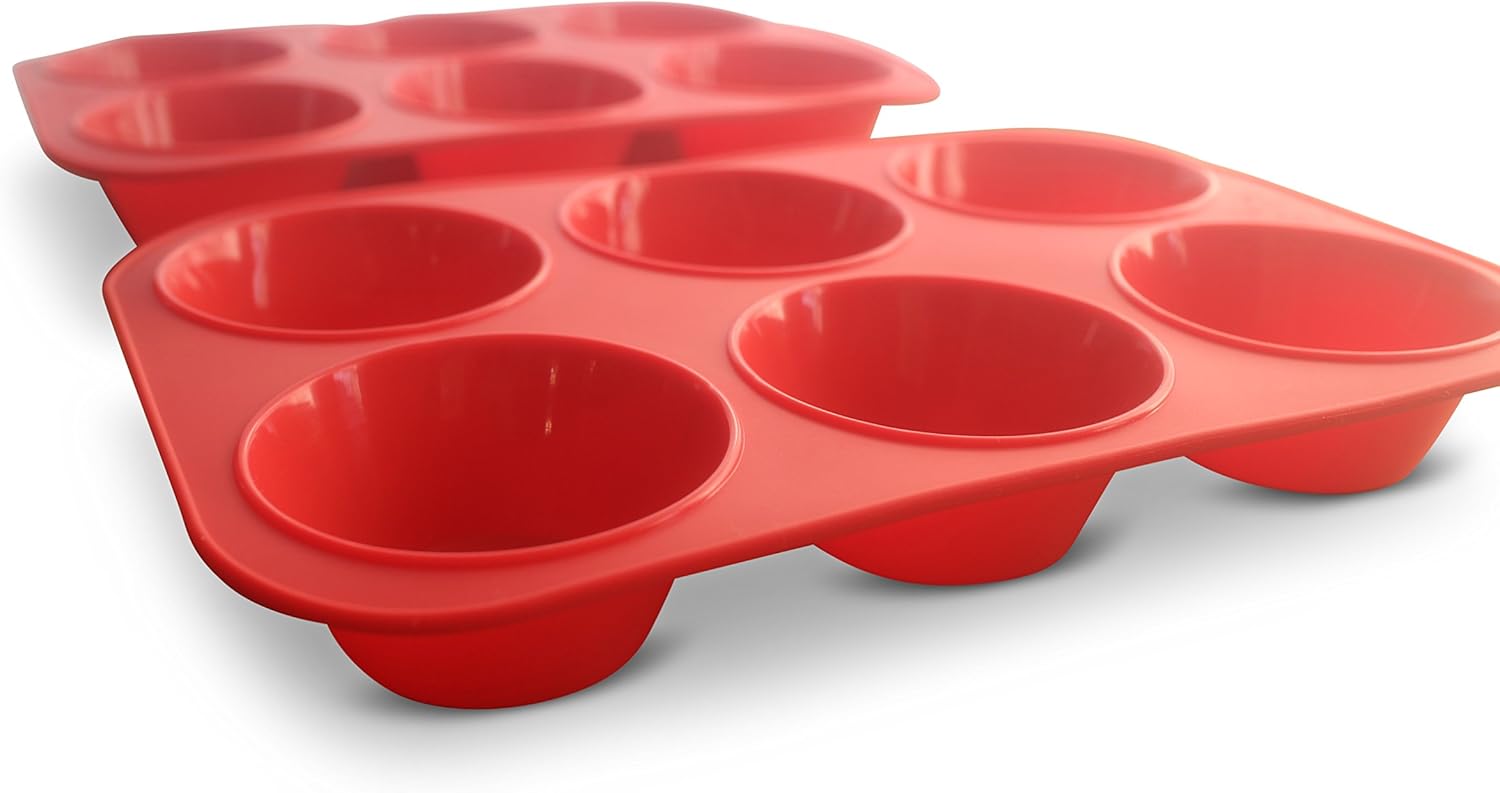 XXL Jumbo Silicone Muffin Pan 3 5 Texas Sized Commercial Muffin Pan