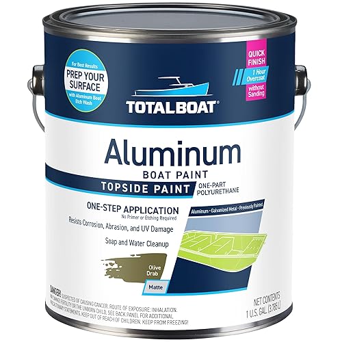 TotalBoat Aluminum Boat Paint for Canoes, Bass Boats, Dinghies, Duck ...