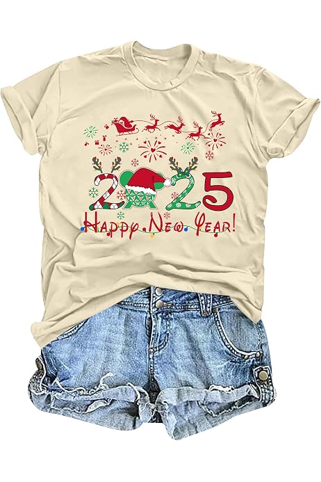 Camisetas De Nochevieja Camiseta De Nochevieja (Hola 2024 Feliz Año