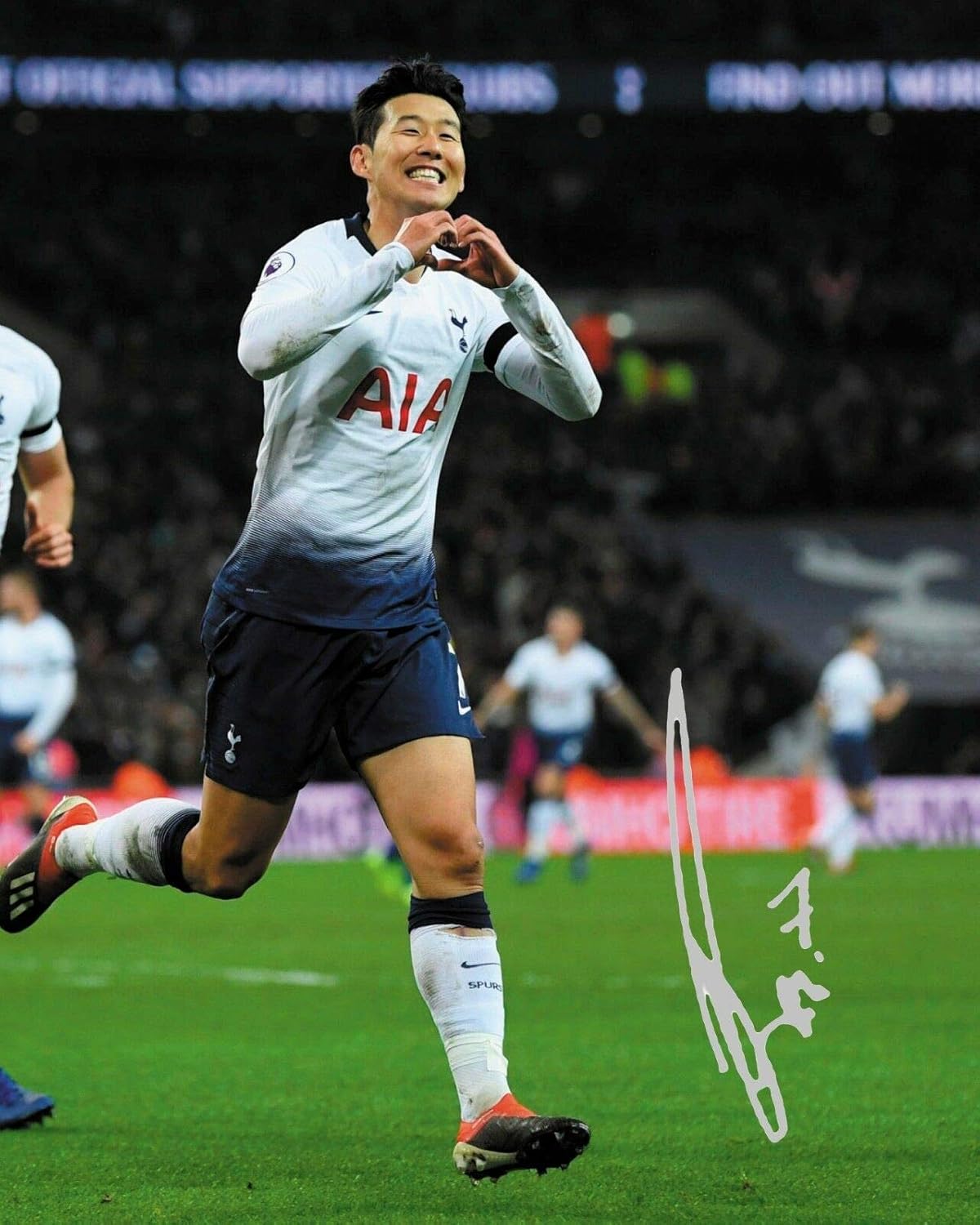 DS Son Heung-Min - Tottenhap Hotspur Autographed Signed A4 21cm x 29 ...