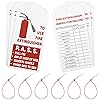 Fire Extinguisher Tags with Adjustable Wire Ties Fire Extinguisher Recharge and Inspection ...