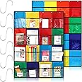 Amazon.com: 2 Sets Pocket Chart for Classroom 40" x 52" Multicolor ...