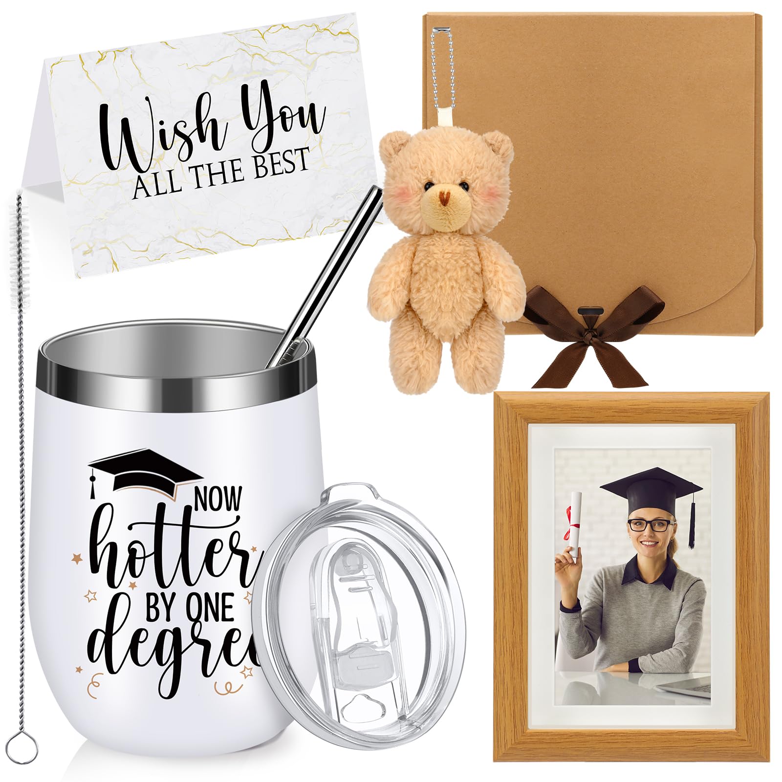 Maxdot Graduation Gifts Set 2024 Congrats Grad Tumbler and Bear Grad ...