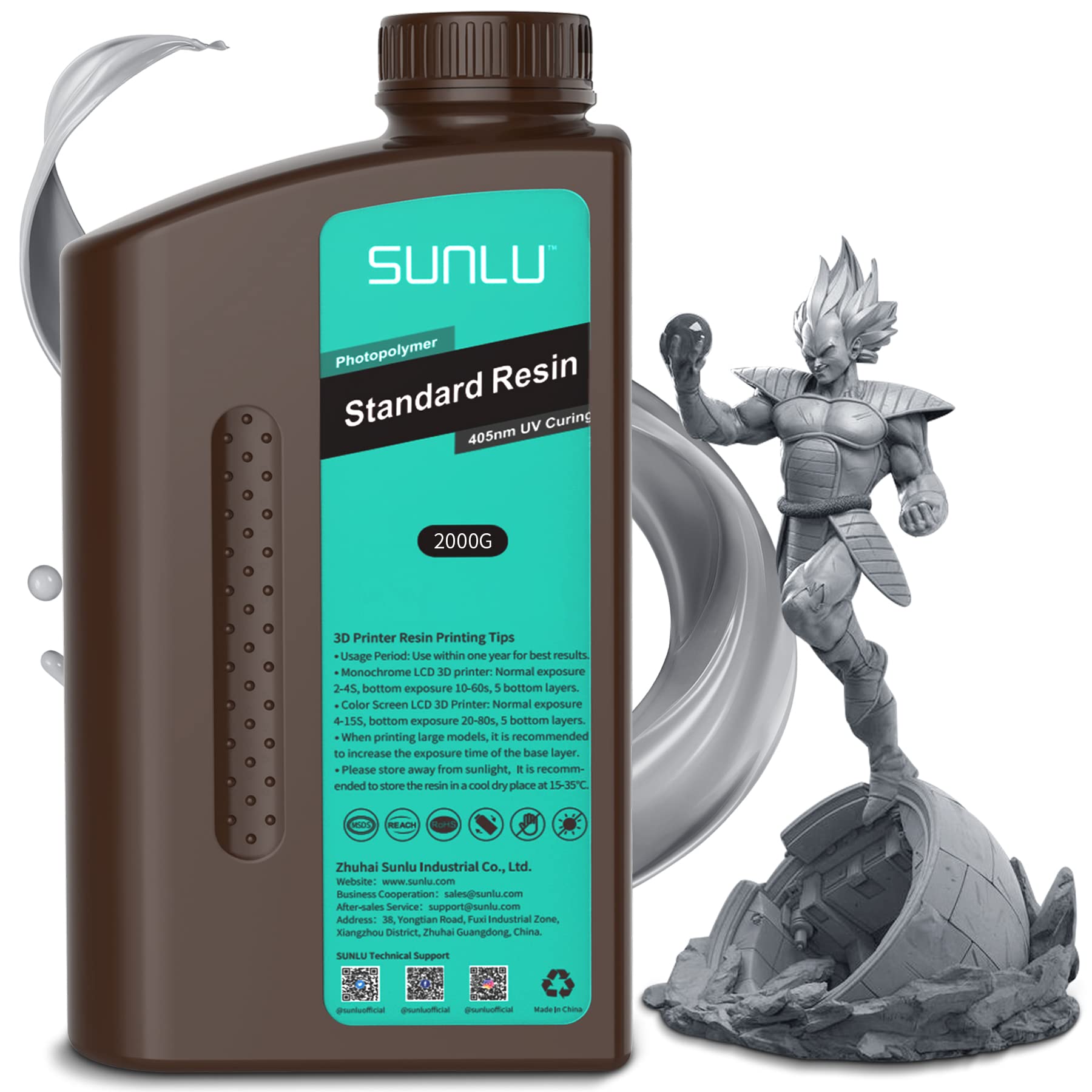 Mua SUNLU 3D Printer Resin, 2000g Fast Curing Resin Standard ...