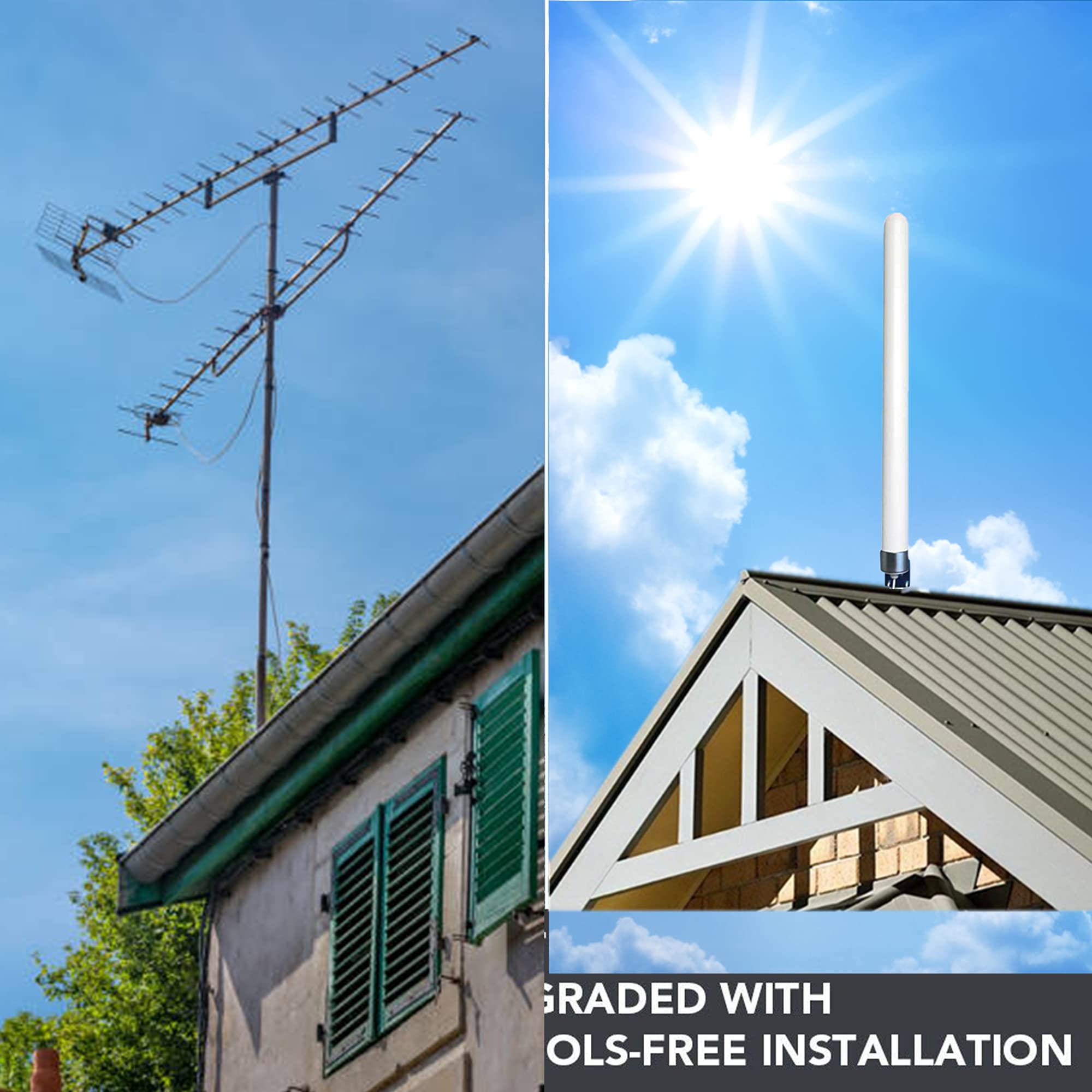 Mua TECHTOO 3G 4G LTE Antenna High Power Omni-Directional Building ...