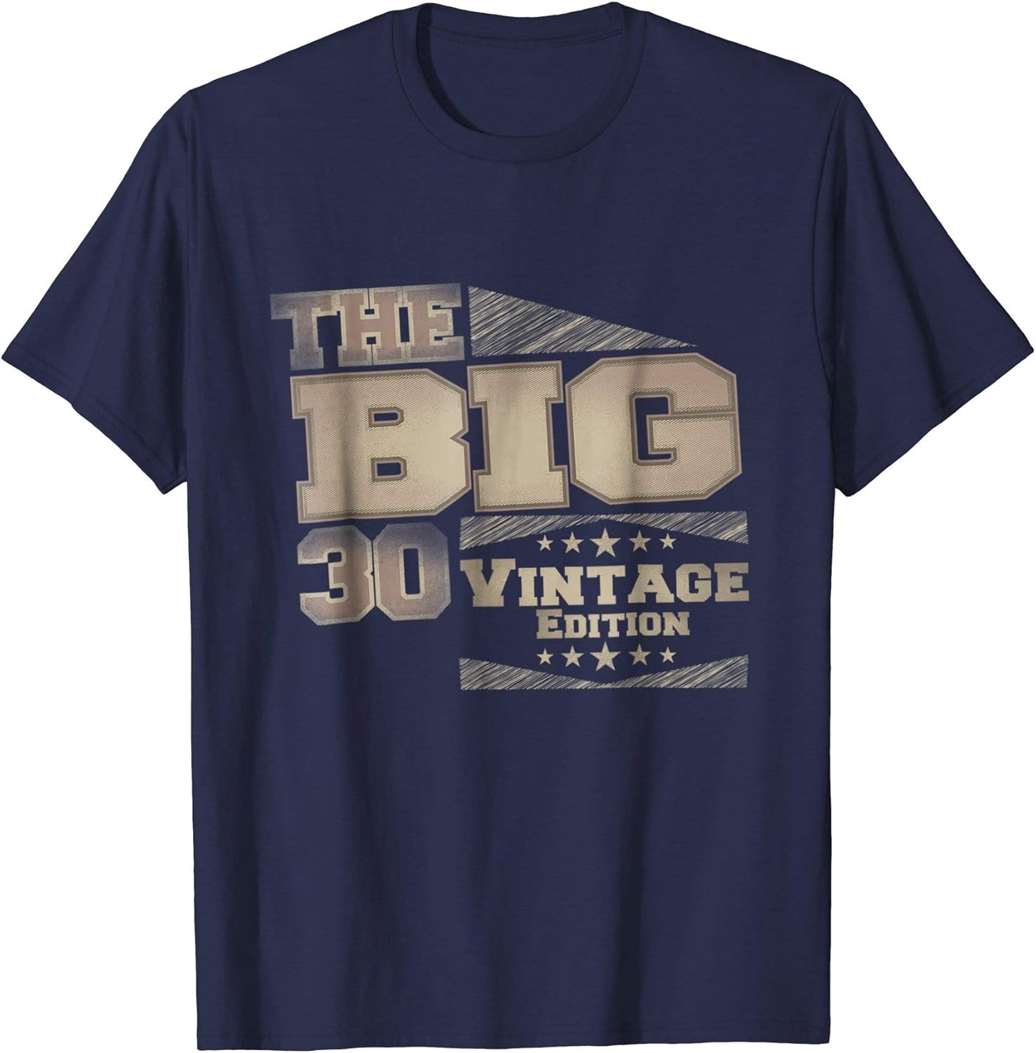Amazon.com: Mens 30 Years Old The Big 30, 30th Vintage Birthday T Shirt ...