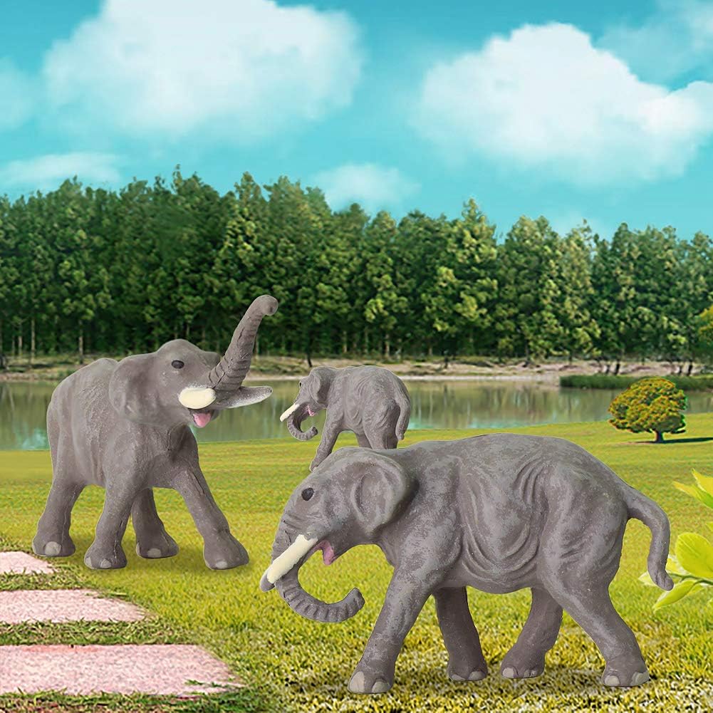 Evemodel10pcs 1:150 Well Painted Elephant Model N Scale Elephant ...
