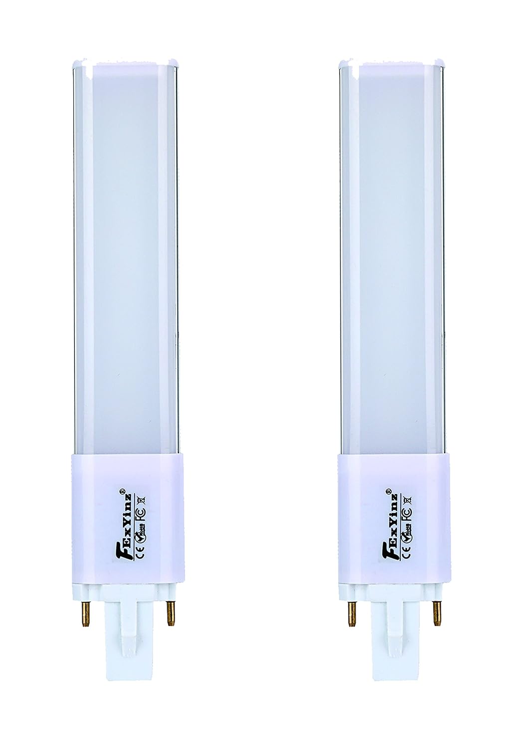 FExYinz Pack de 2 G23 LED Bombilla 2 años de garantía 6 Watt Blanco ...