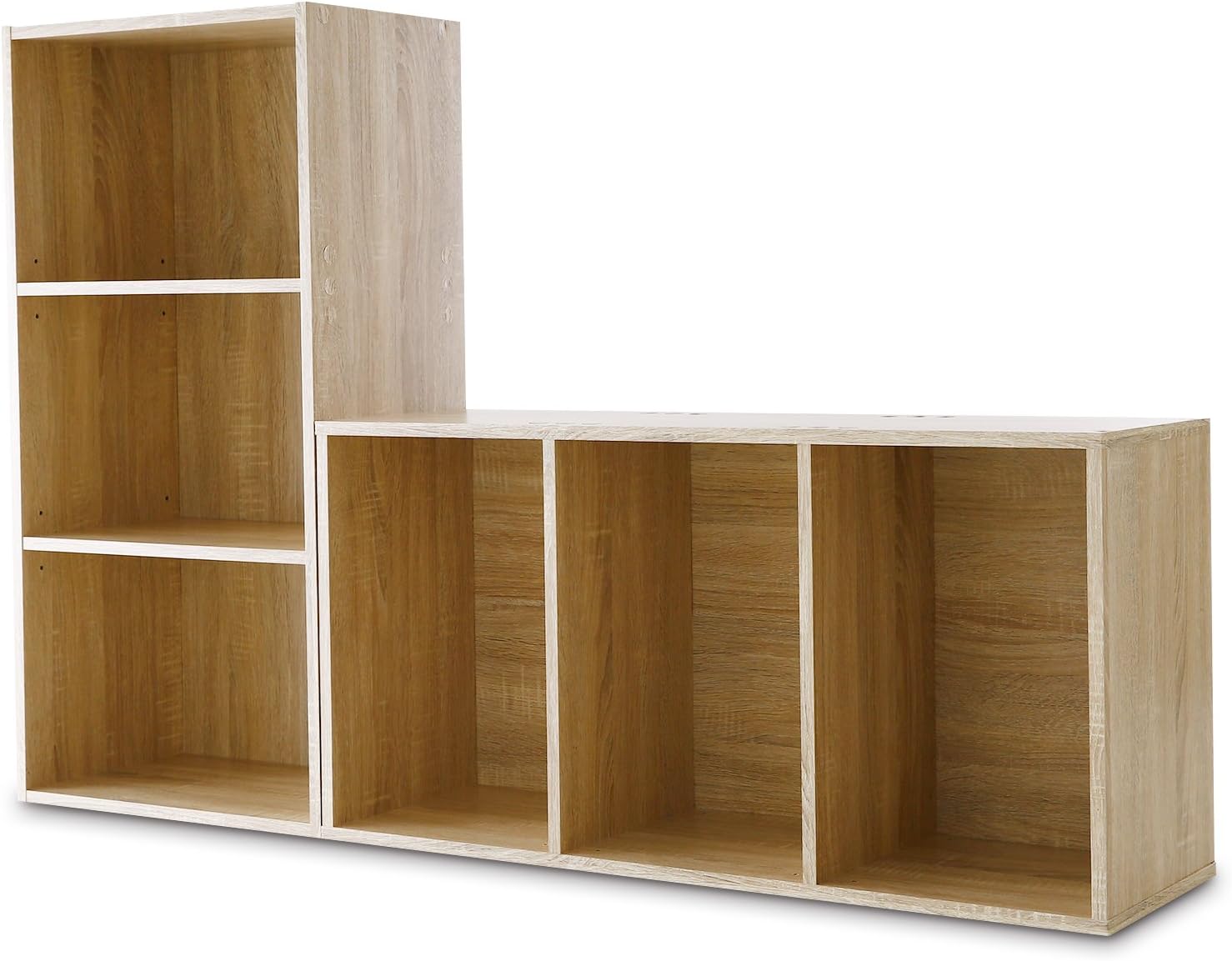 Amazon｜LOWYA ロウヤ カラーボックス 3段ボックス 2個セット 3段階 幅45cm オーク｜カラーボックス オンライン通販