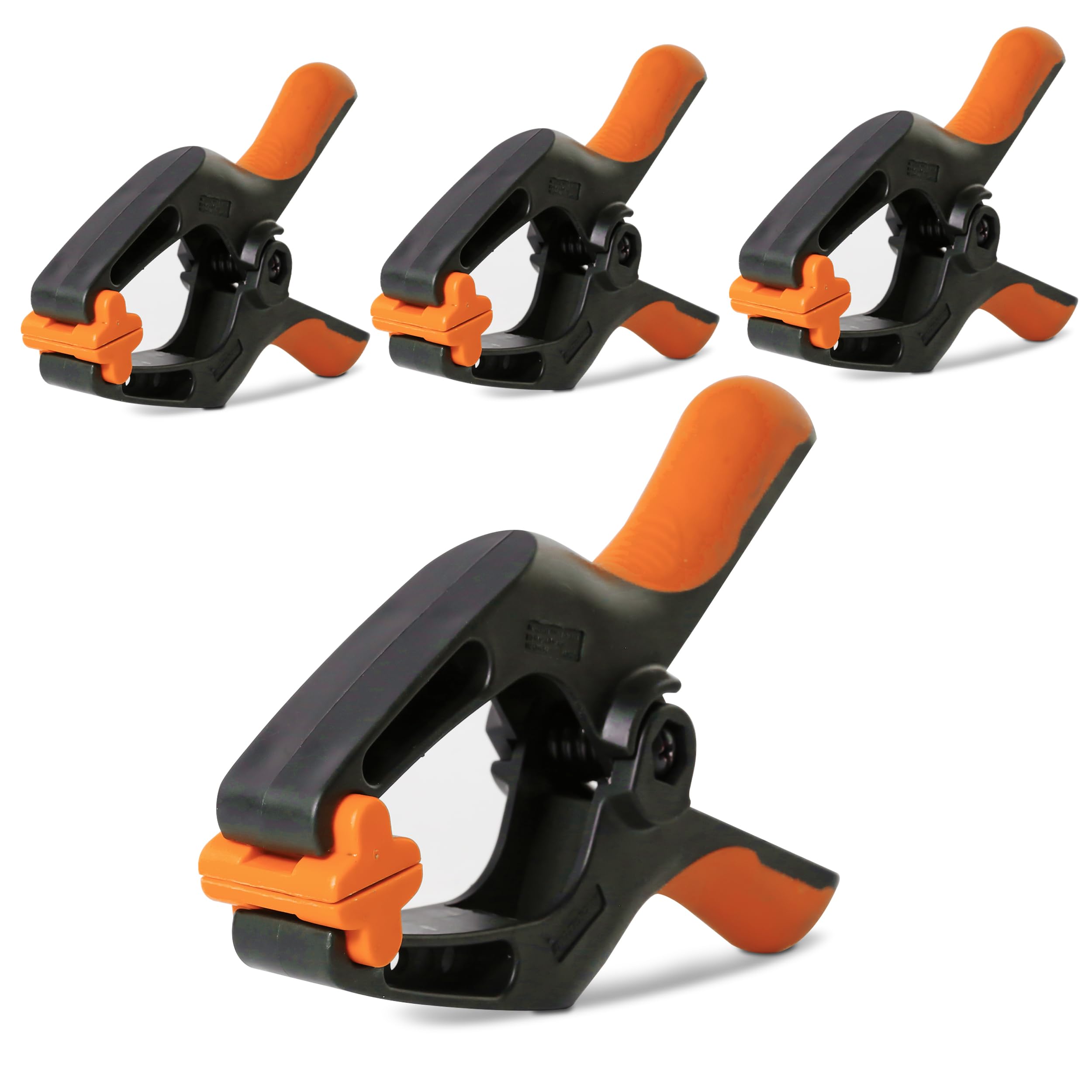 WOCTEC 4-Pack Spring Clamps Heavy Duty - 6 Inch Large Plastic Clamps ...