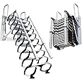 12 Steps Retractable Loft Foldable Ladder, Extra Wider 4in, Stairs Pull ...