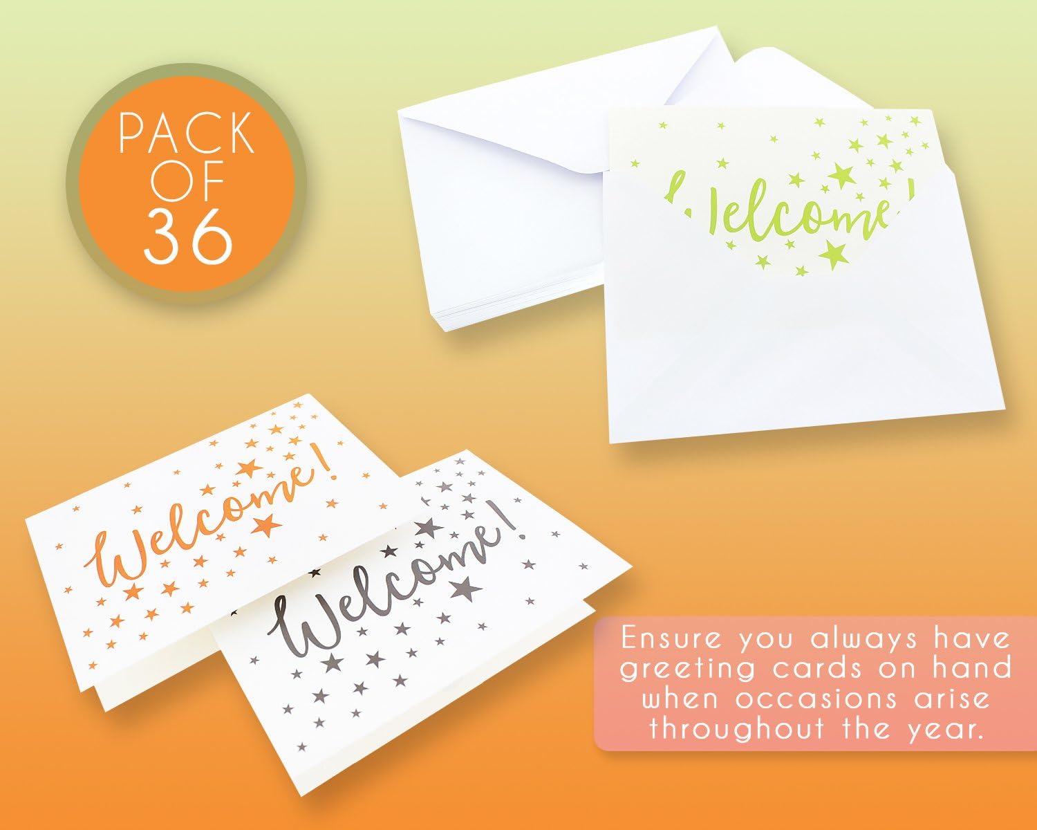 Best Paper Greetings Welcome Greeting Cards (36-Pack) – Welcome Card ...