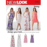 Amazon.com: New Look Sewing Pattern 6705 Misses Tops, Size A (8-10-12 ...