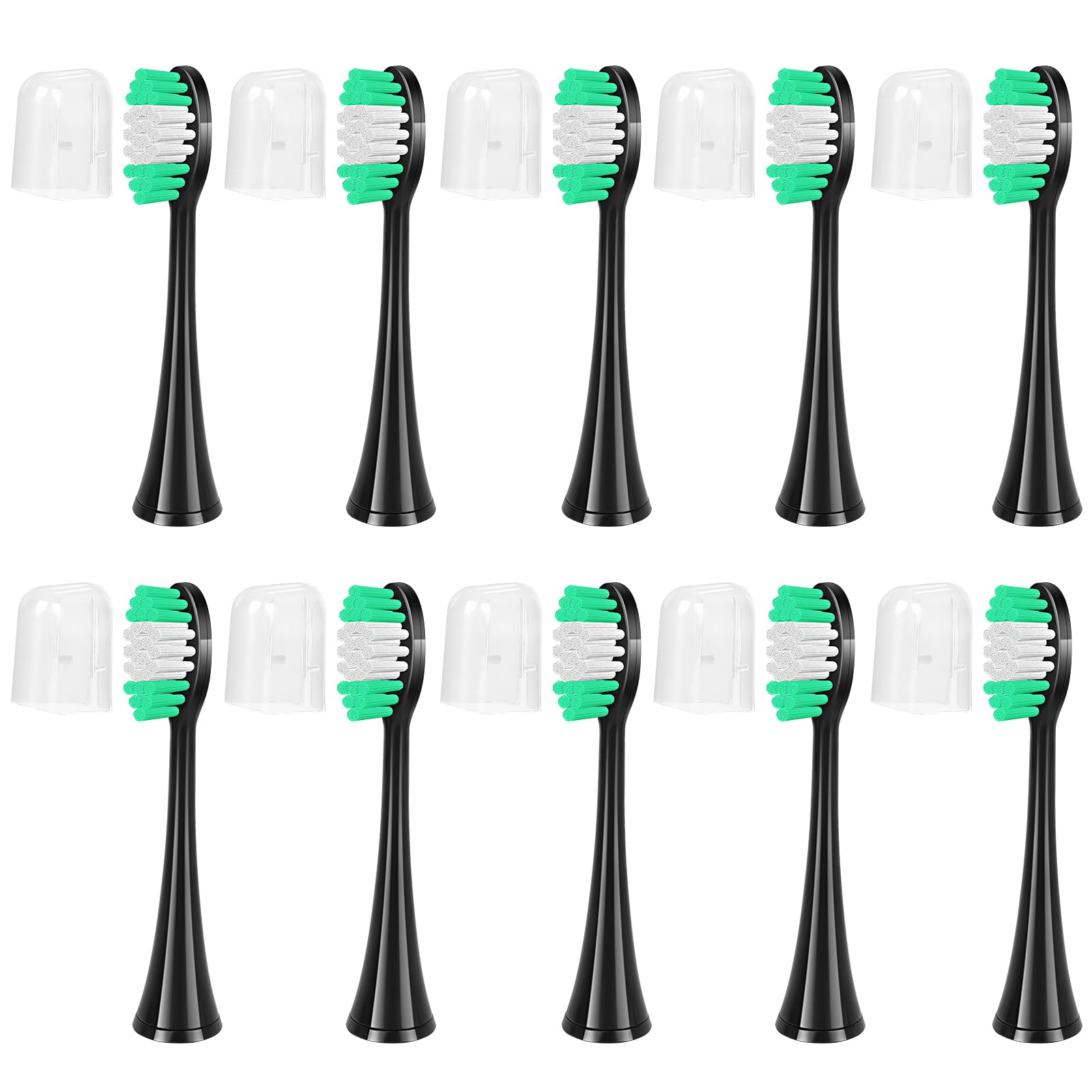 **MISSING 2 TOOTHBRUSH HEADS, FACTORY SEALED** Replacement Toothbrush ...