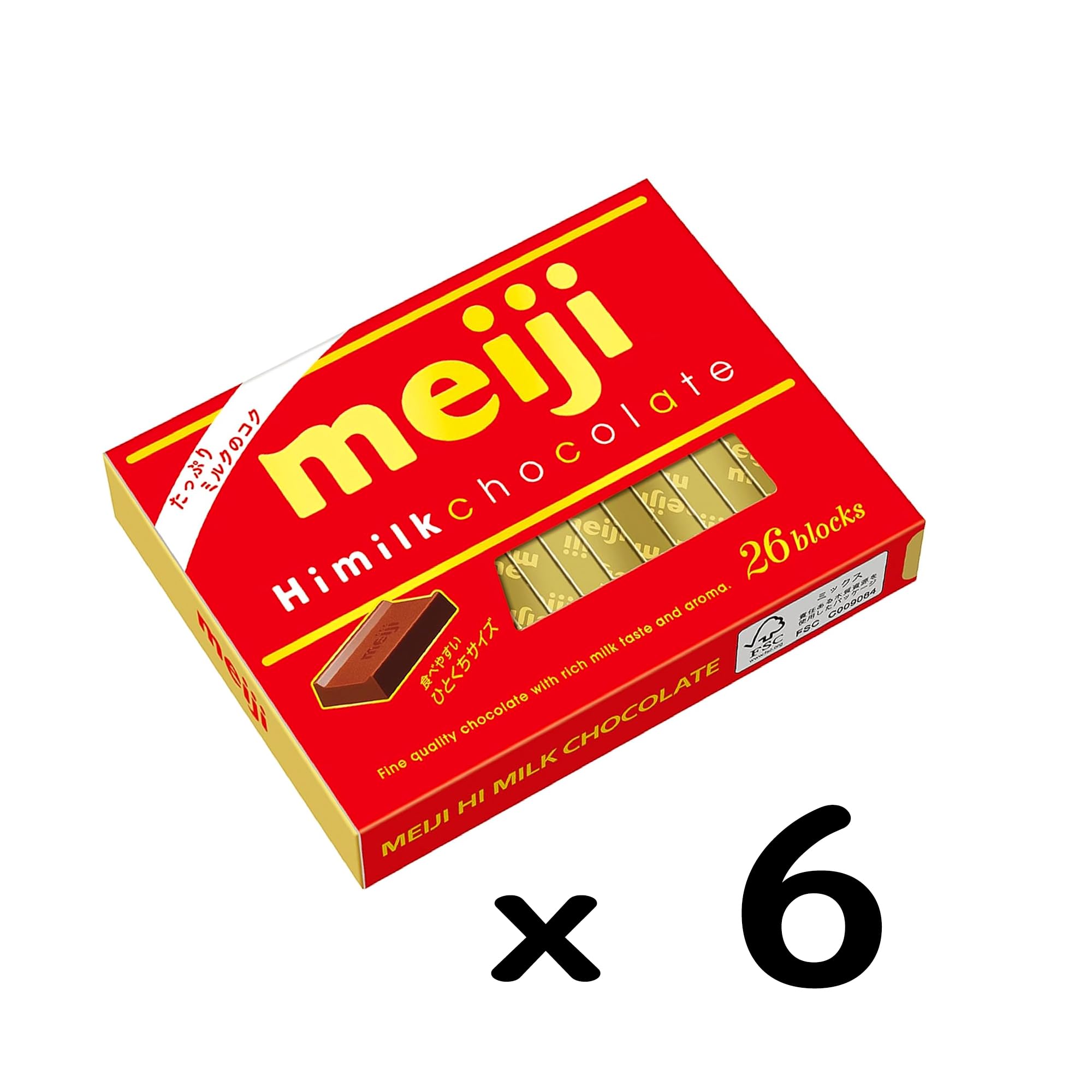 Mua Meiji High Milk Chocolate Box, 4.2 oz (120 g) x 6 Boxes trên Amazon ...