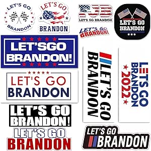 Amazon.com: (60 pcs)Let's Go Brandon Sticker, FJB Sticker, Funny Bumper ...