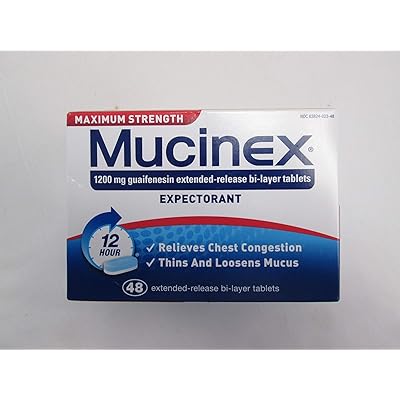 Mucinex Maximum Strength 12 Hour Expectorant Tablets Kosovo | Ubuy