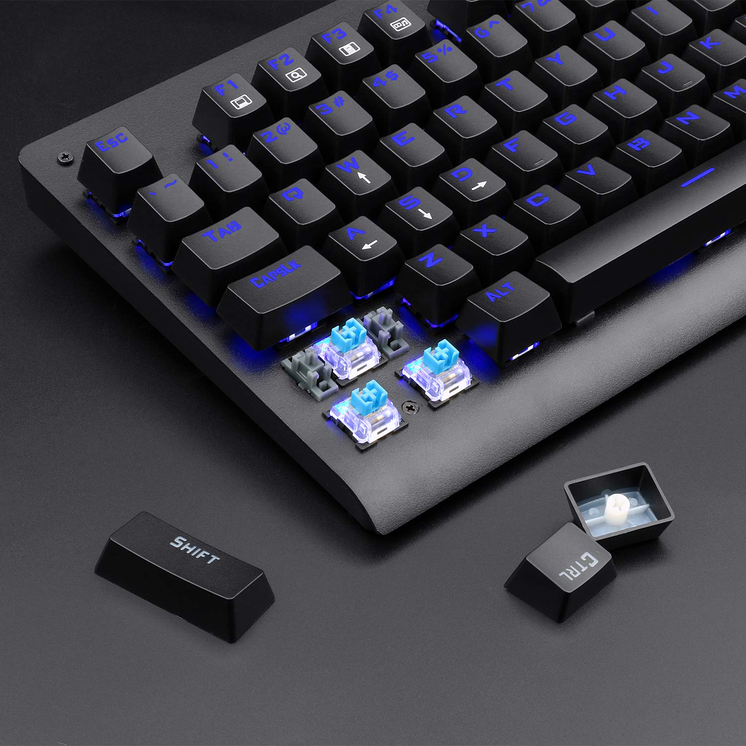 Mua EagleTec KG040 Mechanical Gaming Keyboard Blue LED RGB Backlit ...